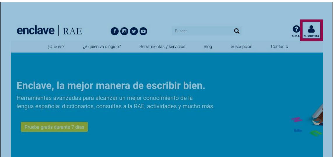 Enclave RAE: Nueva suscripción | Universidad de Burgos